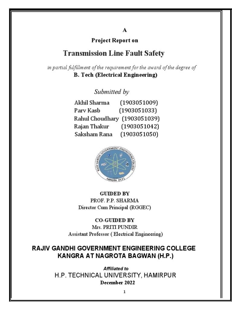 Transmission Line Foult Safety | PDF | Relay | Switch