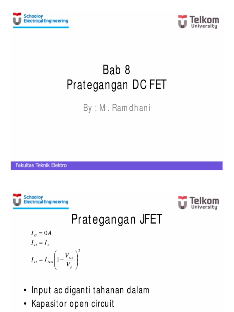Bab 8 Prategangan DC FET | PDF