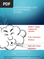 NCERT Book For Class 9 English Poem Wind | PDF