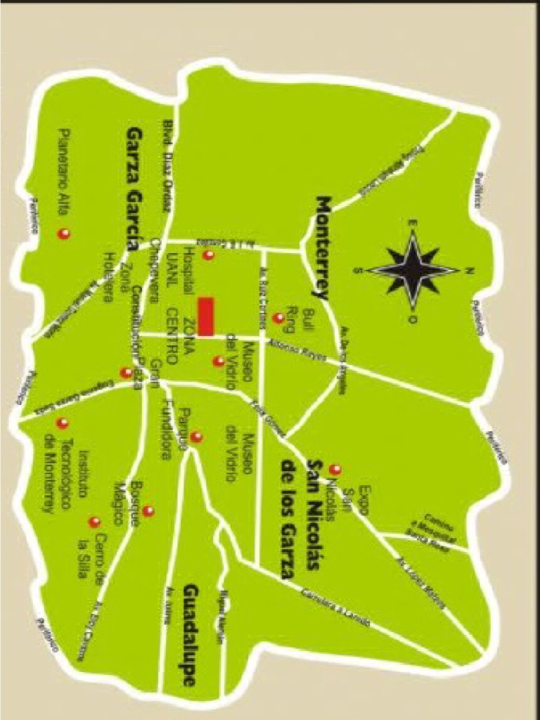 Mapa Monterrey | PDF