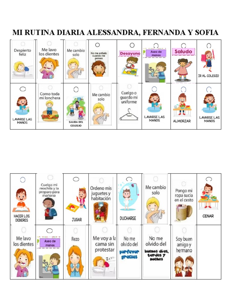 Mi Rutina Diaria Alessandra | PDF