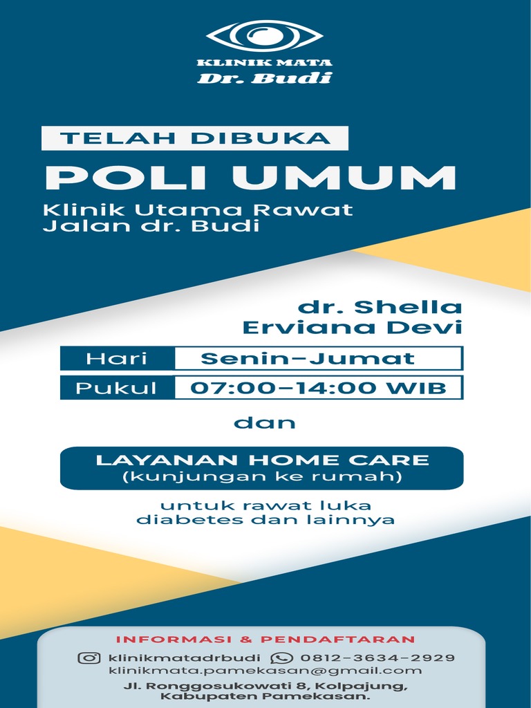 Standing Banner - Dibuka Poli Umum | PDF | Kesehatan Holistik | Gaya Hidup