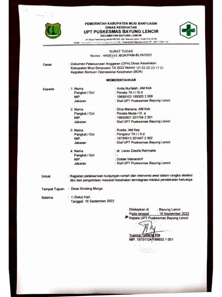 PK Pis Intervensi Awal Desa Sindang Marga 16-9-2022 | PDF