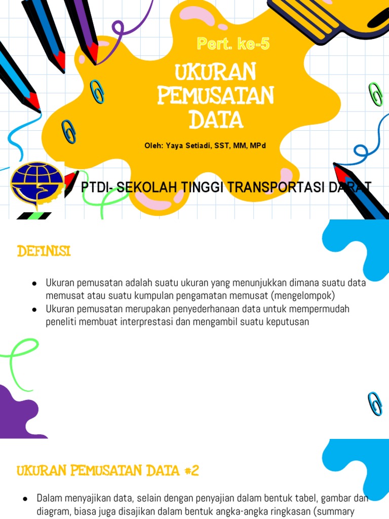 Ukuran Pemusatan Data: Rata-rata dan Metode | PDF