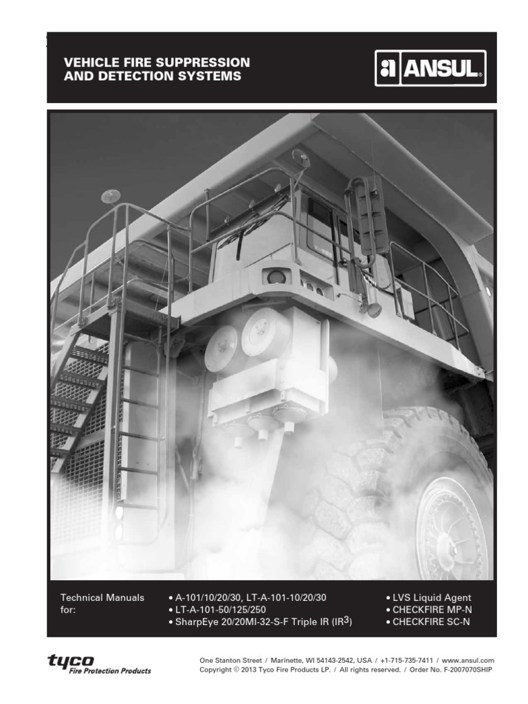 Ansul Lt-A-101 - PQS | PDF | Valve | Fires