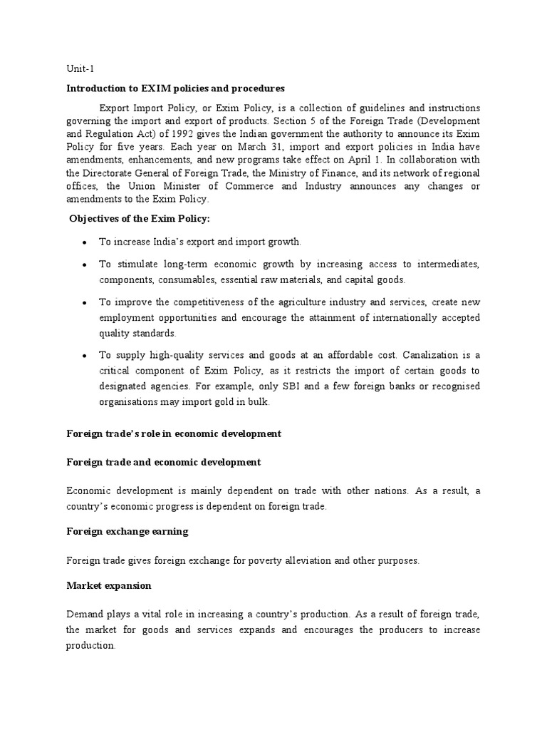 Export and Import Management Material | PDF | Customs | Devaluation