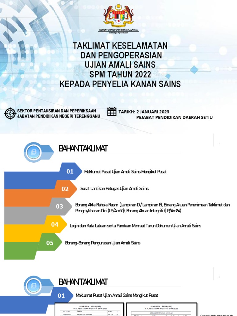 Taklimat Pengoperasian Uas Bersama Pks - 2022 | PDF