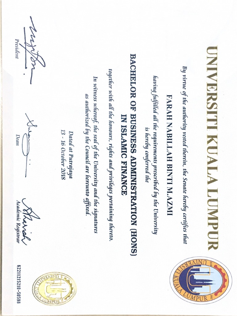 Degree Cert | PDF