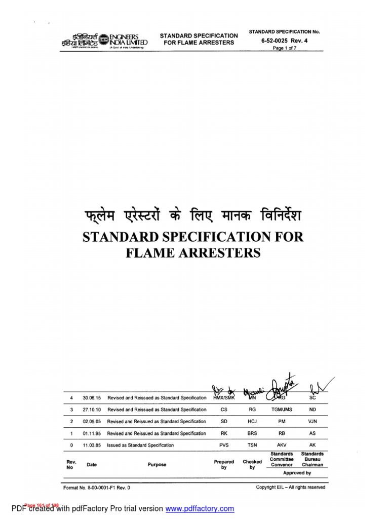 EIL Spec & ITP For FA & PVRV | PDF EIL Spec & ITP For FA & PVRV | PDF