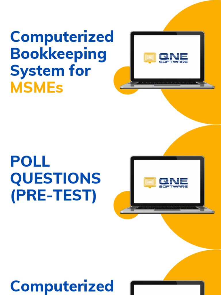 Computerized Bookkeeping for MSMEs | PDF | Automation | Bookkeeping
