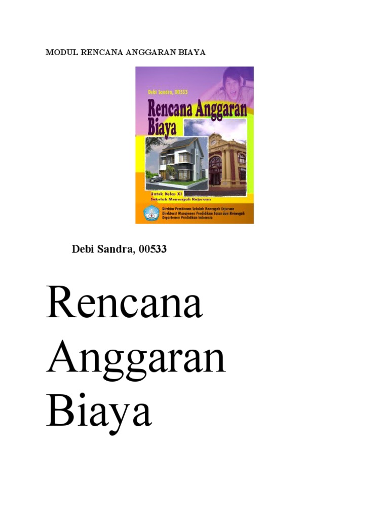 Rencana Anggaran Biaya | PDF | Seni