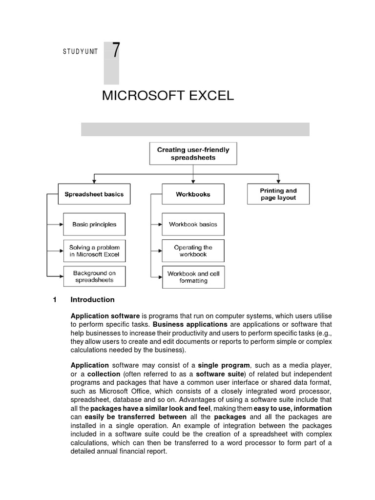 AIN1501 - Study Unit - 7 | PDF | Spreadsheet | Gross Margin