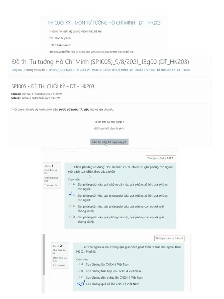 SP1005 TuTuongHCM Final HK203 | PDF