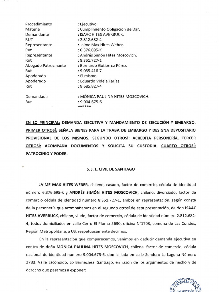 Demanda Ejecutiva | PDF