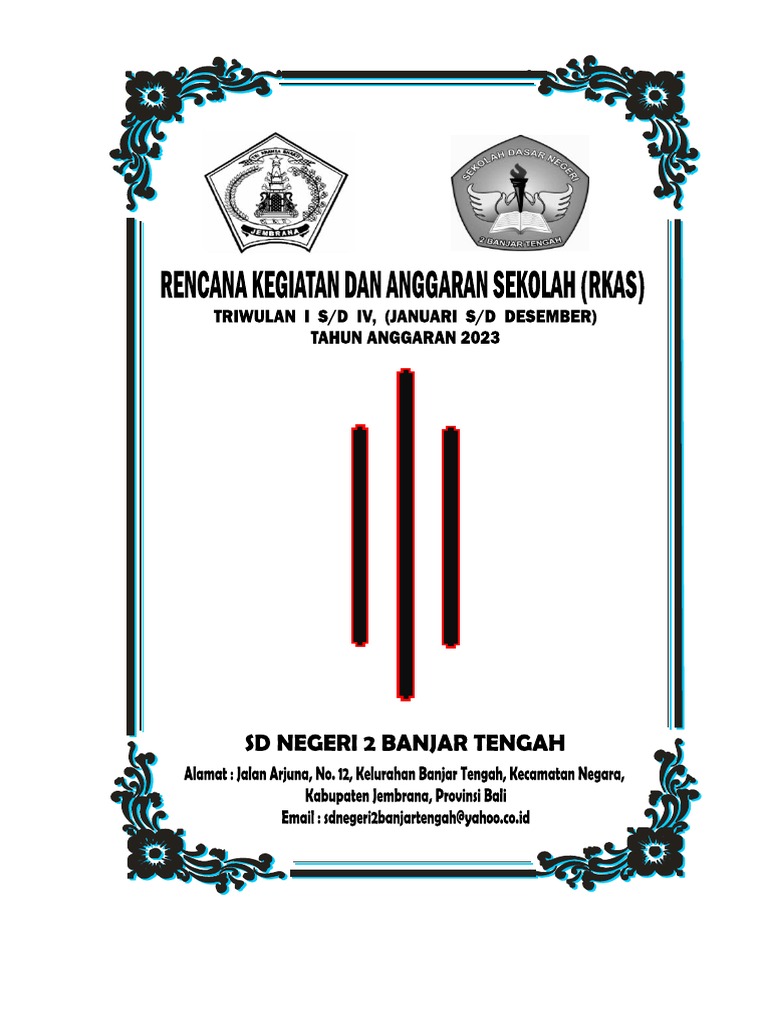 RKAS SD Negeri 2 Banjar Tengah 2023 | PDF