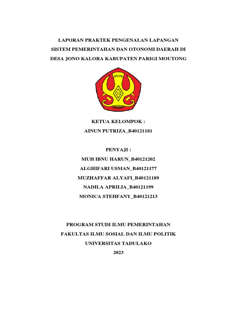 LAPORAN Desa Jono | PDF