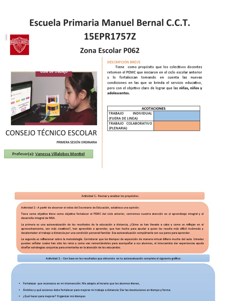 Cuadernillo Cte Sesion 1 | PDF | Aprendizaje | Educación primaria