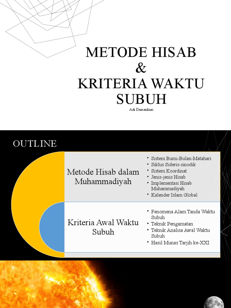 Metode Hisab Dan Kriteria Subuh | PDF