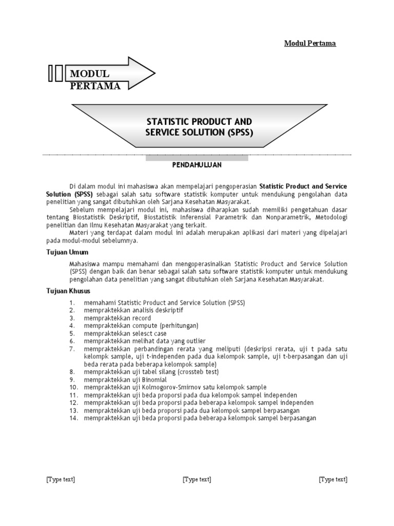 Modul Pertama 27-01-10.BIOSTATISTIK | PDF