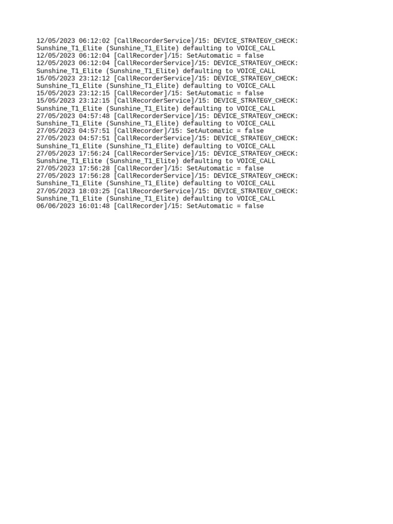 CallRecord Log | PDF