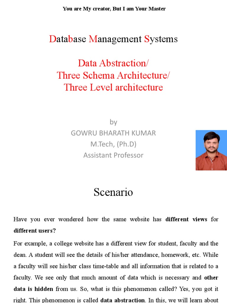 DBMS Data Abstraction Explained | PDF | Databases | Database Schema
