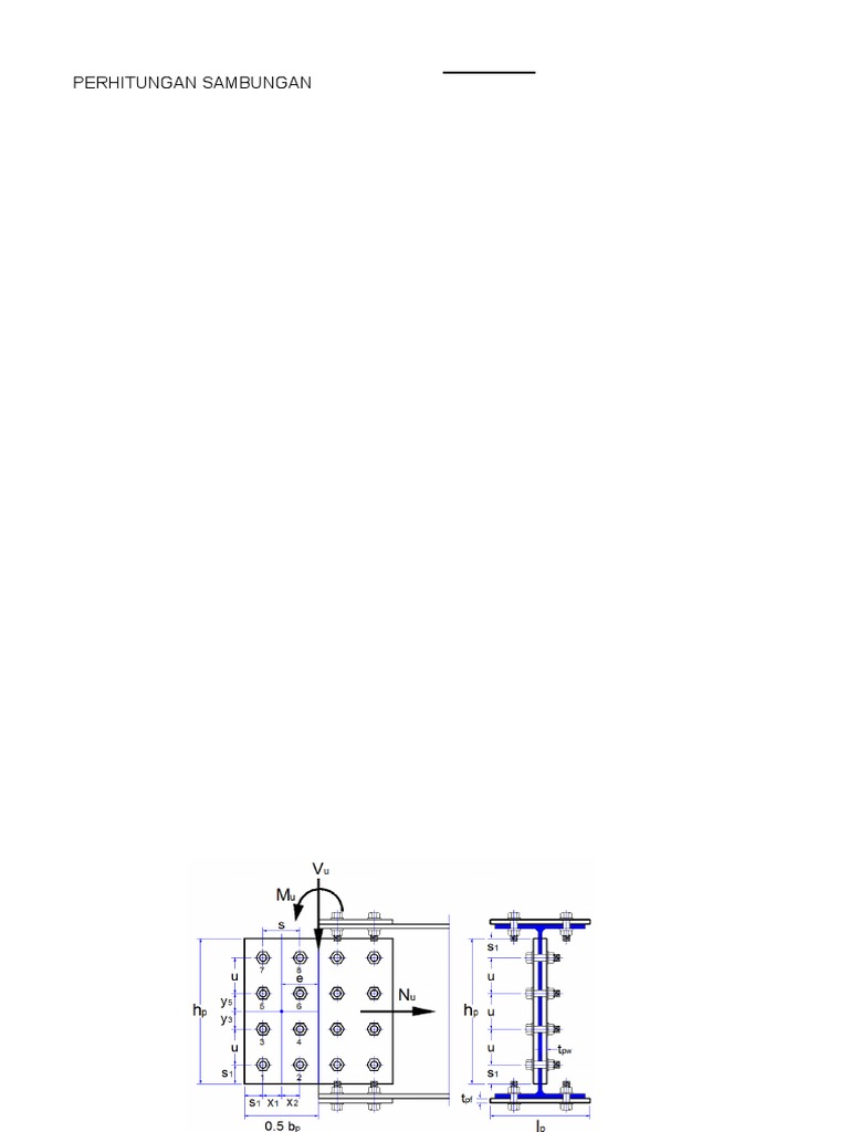 Sambungan Baut Pada Profil IWF | PDF