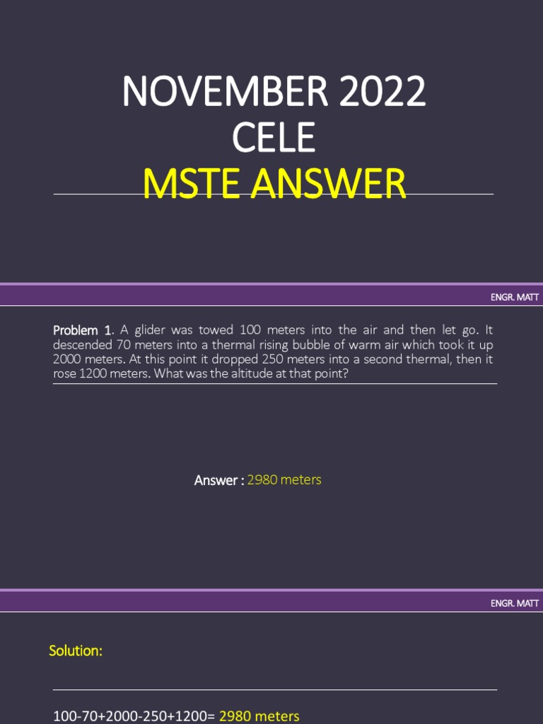 Mste Nov 2022 Questions Part 1 | PDF | Transport