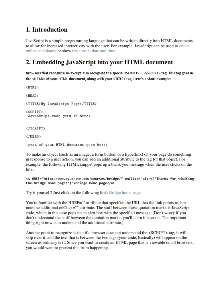 Javascript | PDF | Control Flow | Data Type