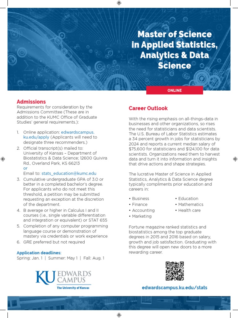 Master’s in Applied Statistics & Data Science | PDF | Statistics ...