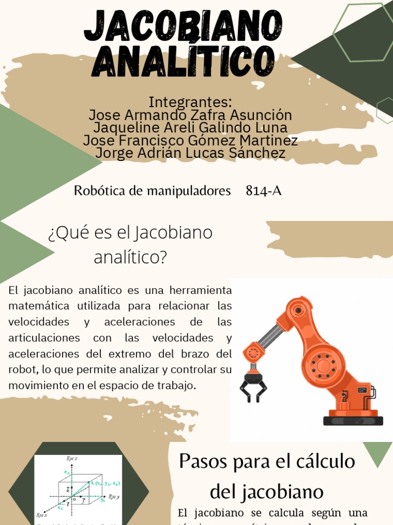 Jacobiano Analitico - Presentación | Descargar gratis PDF | Vector ...