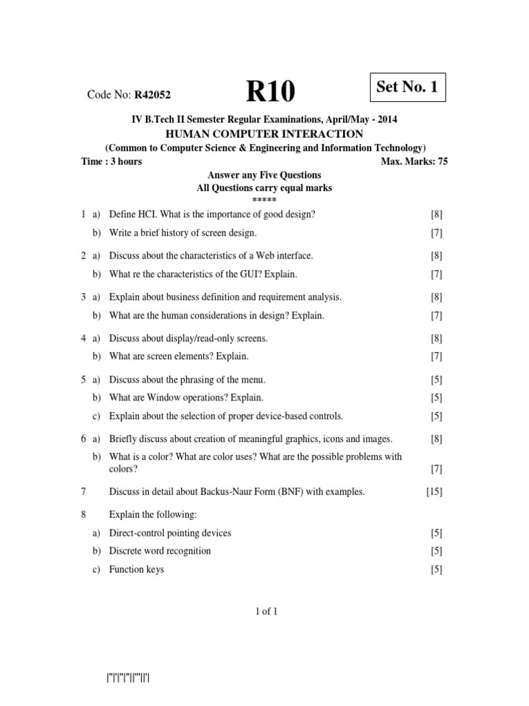 HCI Exam Papers: April/May 2014 | PDF | Graphical User Interfaces ...