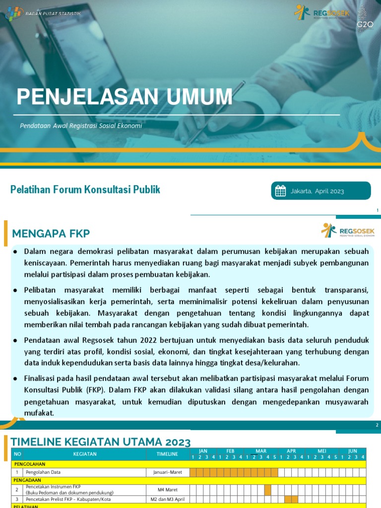 Pelatihan Forum Konsultasi Publik 2023 | PDF