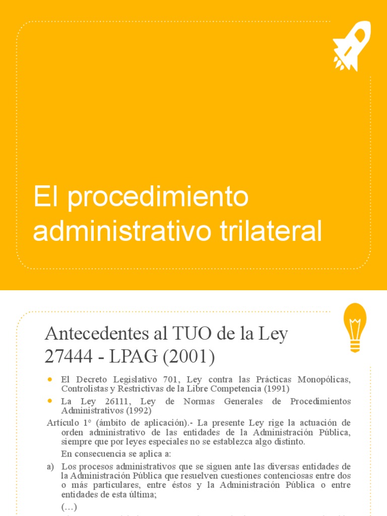 Clase 19-A, Procedimiento Administrativo Trilateral | PDF | Protección al Consumidor | Gobierno