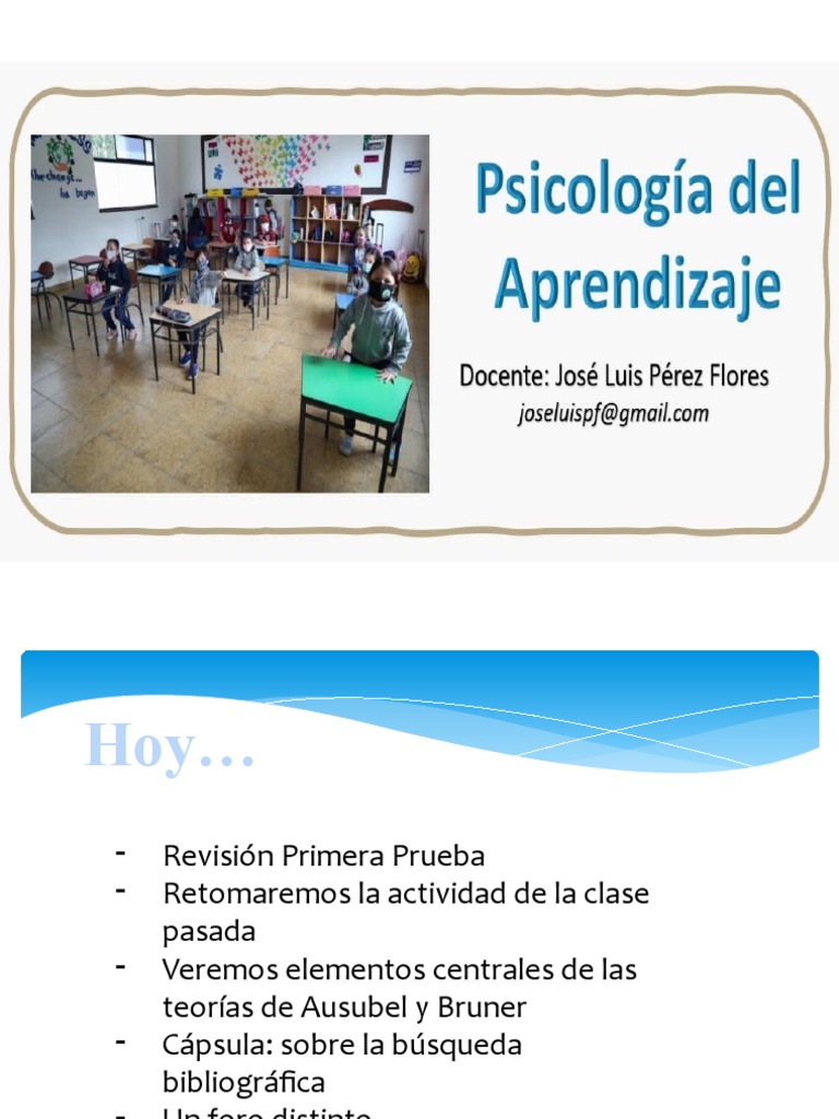 Ausubel y Bruner (Vier) | PDF | Aprendizaje | Ciencia cognitiva