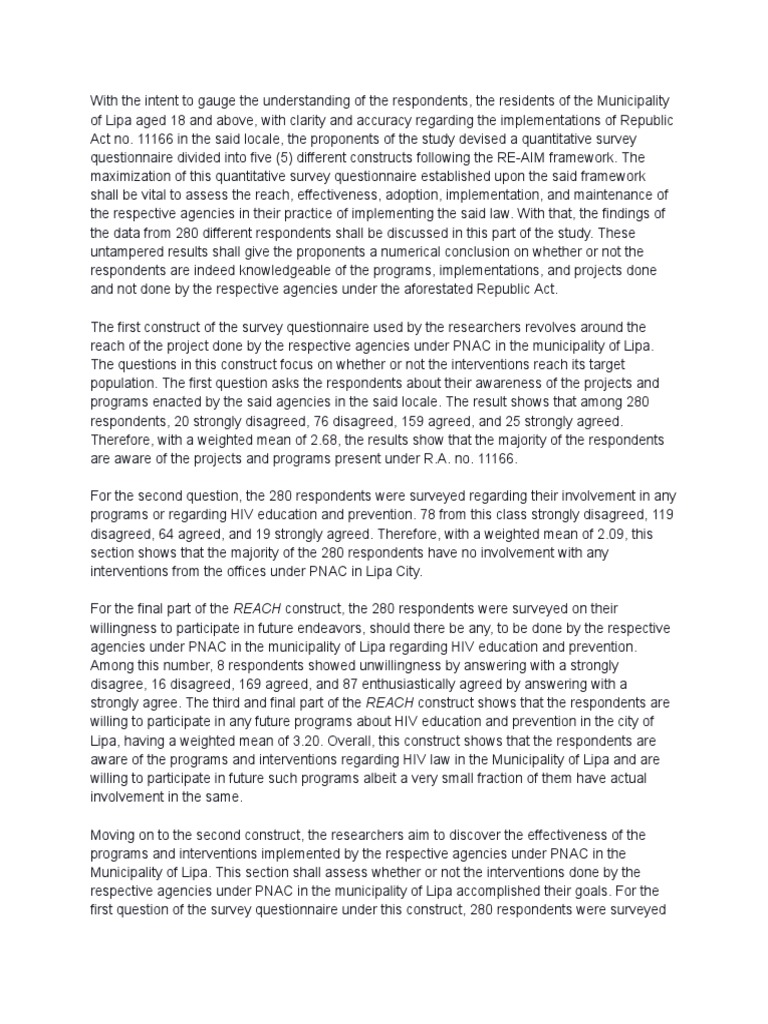 Interpretation and Conclusion | PDF | Questionnaire | Cognitive Science