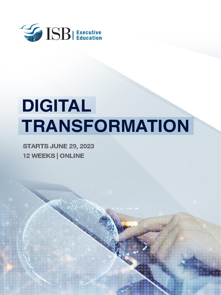 Isb DT Brochure | PDF | Artificial Intelligence | Intelligence (AI ...