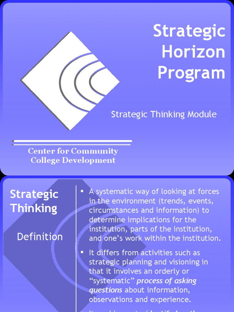 Strategic Thinking | PDF | Information | Learning
