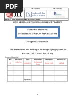 Potable Water Supply Tie-In Method Statement | PDF | Pipe (Fluid ...
