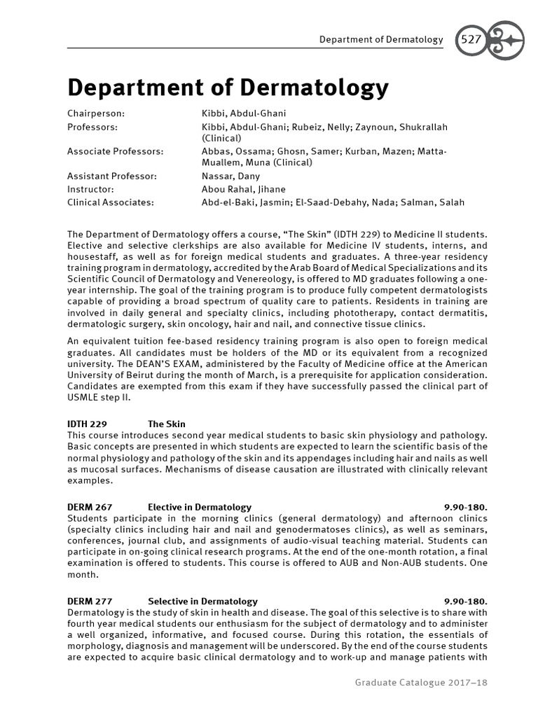 Dermatology | PDF | Dermatology | Medical School