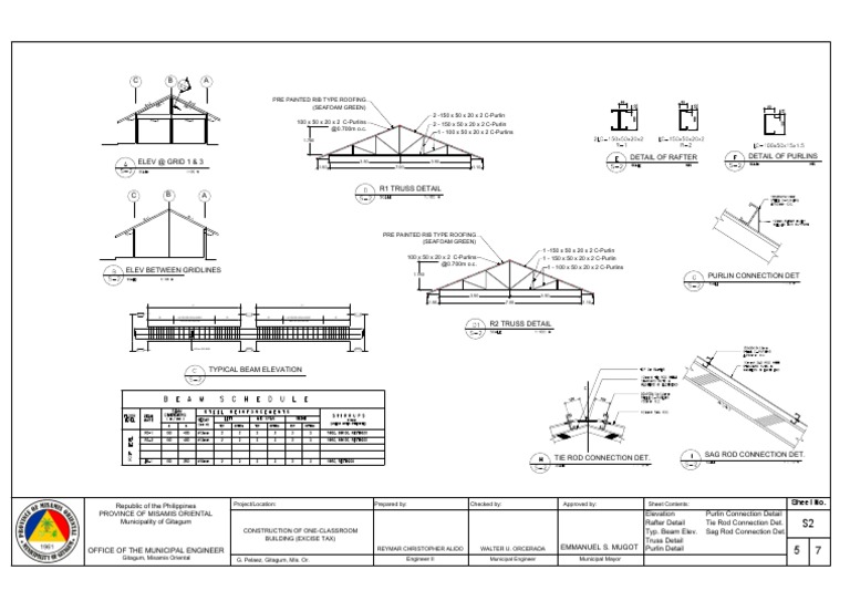 G Pelaez One Storey 1-CL Building Reference For Lgu Gitagum - r03-S2 ...