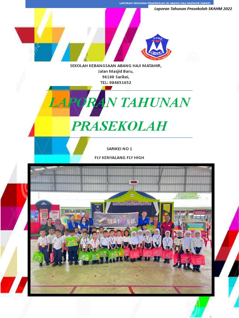 Cover Laporan Tahunan Prasekolah SK Abang Haji Matahir Sarikei | PDF