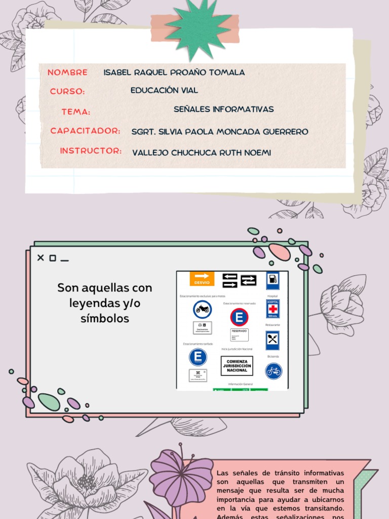 Características de las señales informativas | PDF