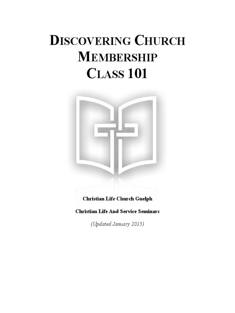 Class 101 - Discovering Church Membership | PDF | Baptism | Jesus