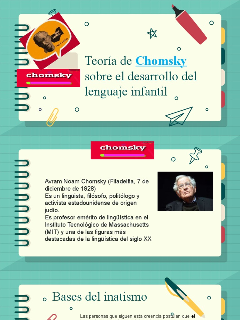 Chomsky Innatismo | PDF | Noam Chomsky | Aquisición de idioma