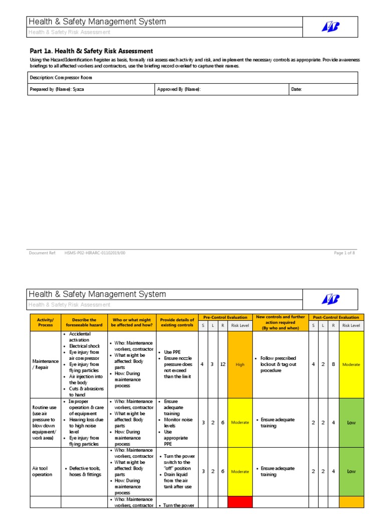 HIRARC Electrical | PDF | Risk | Occupational Safety And Health