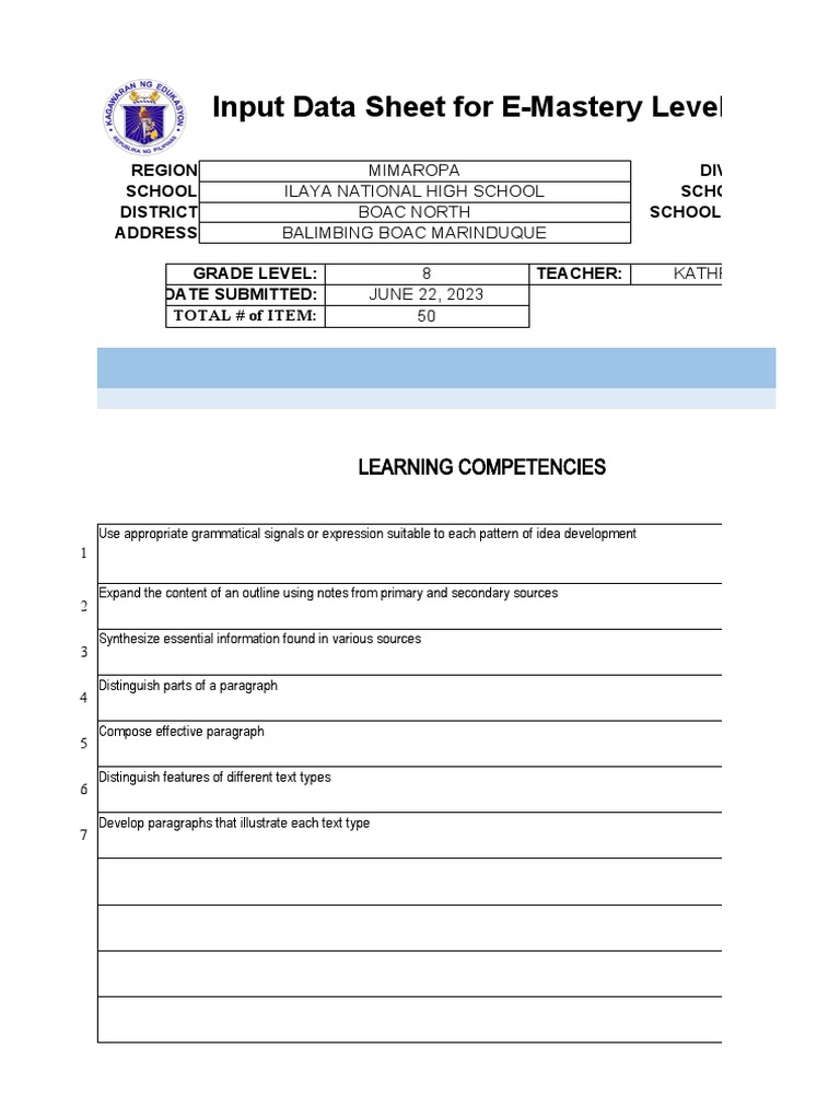 Grade 8 - Q4 | PDF | Learning | Cognitive Science