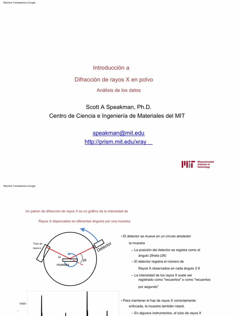 Introduction To XRPD Data Analysis | PDF | Cristalografía de rayos X ...