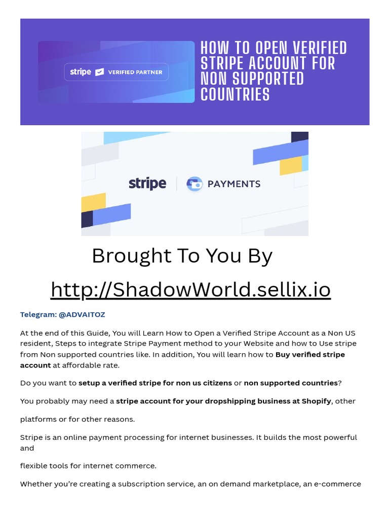 Stripe Buisness | PDF | Payments | E Commerce