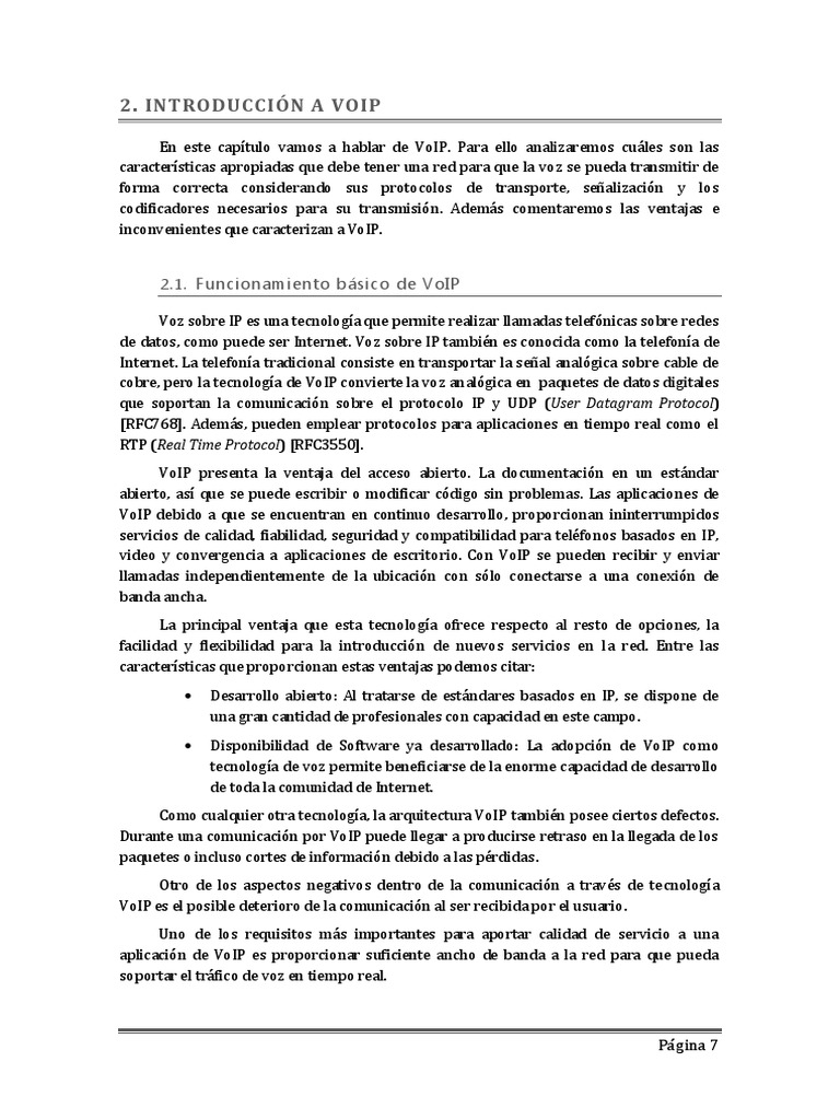 Introduccion A Voip - Capítulo2 | PDF | Voz sobre IP | protocolo de Iniciacion de Sesion