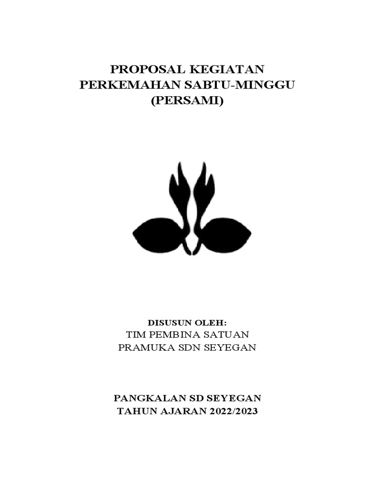 Proposal Persami SD Seyegan 2023 | PDF